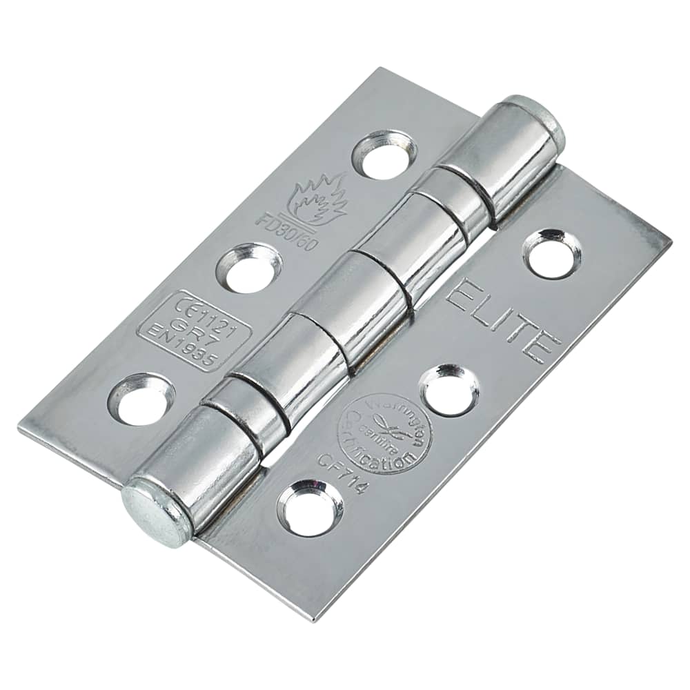 Tubular Latch Pack 57mm Backset 2xBall Bearing Hinges Polished Chrome ...
