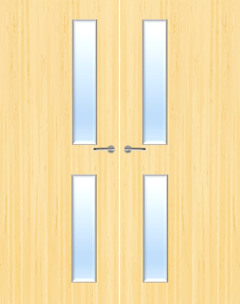 Vizat Internal Koto Veneer 16G Glazed Pair FD30 Fire Door – Vizat Doors